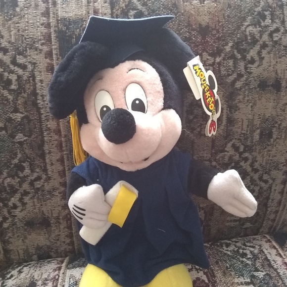 Other | Mickey Mouse Plush Graduation Mickey | Poshmark
